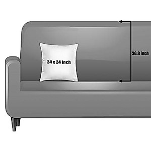 Ambesonne Geometric Throw Pillow Cushion Case Pack of 4, Traditional Oriental Pattern with Classical Curves Illustration, Modern Accent Double-Sided Digital Printing, 24", Grey Beige