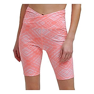 DKNY Sport Women's Shibori Bike Shorts (Atomic Shibori, Small)