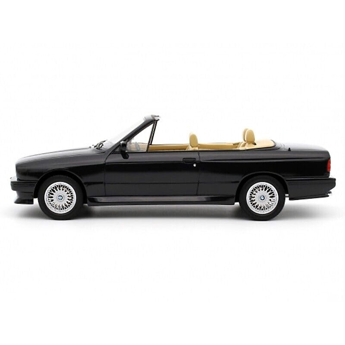 1989 E30 M3 Convertible Diamond Black Metallic Limited Edition to 3000 Pieces Worldwide 1/18 Model Car by Otto Mobile OT1012