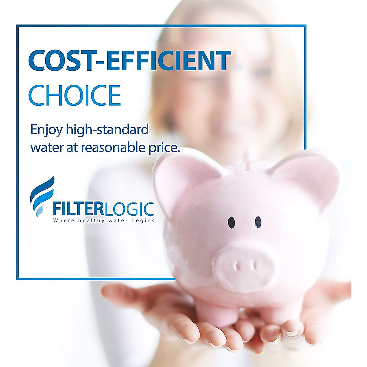 FilterLogic NSF Certified Pitcher Water Filter, Replacement for Brita® Classic 35557, OB03, Mavea® 107007, Brita® Pitchers Grand, Lake, Capri, Wave and More (Pack of 3)