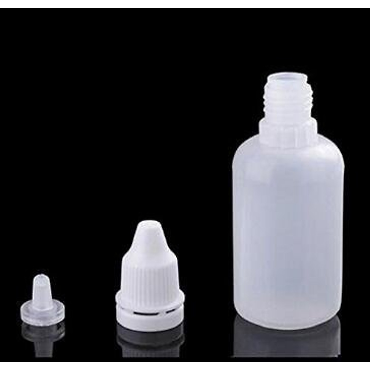 10Pcs 100ml Empty Refillable Portable Plastic Squeezable Dropper Bottle Cosmetic Makeup Packaging Essential Oil Container with Screw Lid and Plug (100 ml)