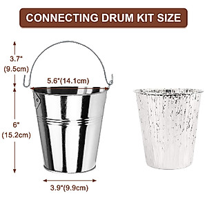 QuliMetal Drip Grease Bucket Can and 15-Pack Disposable Foil Liners Replaces HDW152 for Traeger & Pit Boss, Z Grill BBQ Grills, Rec Tec Pellet Grill Large Drip Bucket, Silver