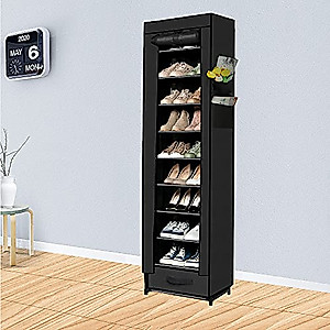 OYREL Shoe Rack, Sturdy Metal Shoe Rack Organizer,Narrow Shoe Rack,Shoe Racks for Closets,Shoes Rack,Shoe Stand,Shoe Shelf