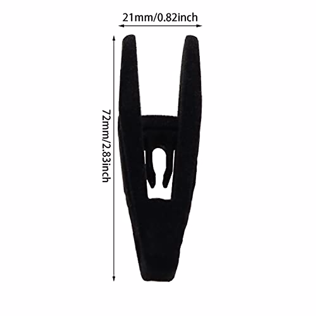 Velvet Hangers Clips Heyous 20pcs Pants Hangers Velvet Clips Black Non-Slip Velvet Hangers Clips for Velvet Flocked Trouser Coat Clothes Clip