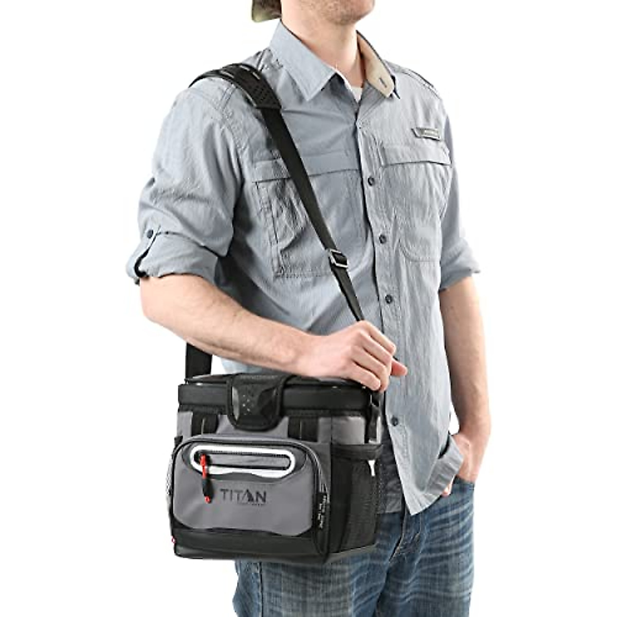 Arctic Zone Titan Deep Freeze Cooler - 9 Can Zipperless Hardbody Cooler - Deep Freeze Insulation, HardBody Liner, and SmartShelf