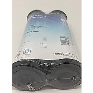 Omnifilter Standard T01 Omni TO1 Whole House Replacement Under Sink Water Filter Carbon Wrapped Cartridge (2-Pack) Chlorine Taste Odor Sediment TO1 T01 (Twin Pack) Water Filter Newest Model