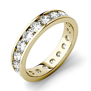 Charles & Colvard Forever One Round 3.0mm Moissanite Eternity Band-size 5 1.80cttw DEW (D-E-F)