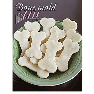 3 Piece Dog Bone Cookie Cutters, Bone Shape Cookie Cutters set Stainless Steel Biscuit Mold for Dog Cat Homemade Treats