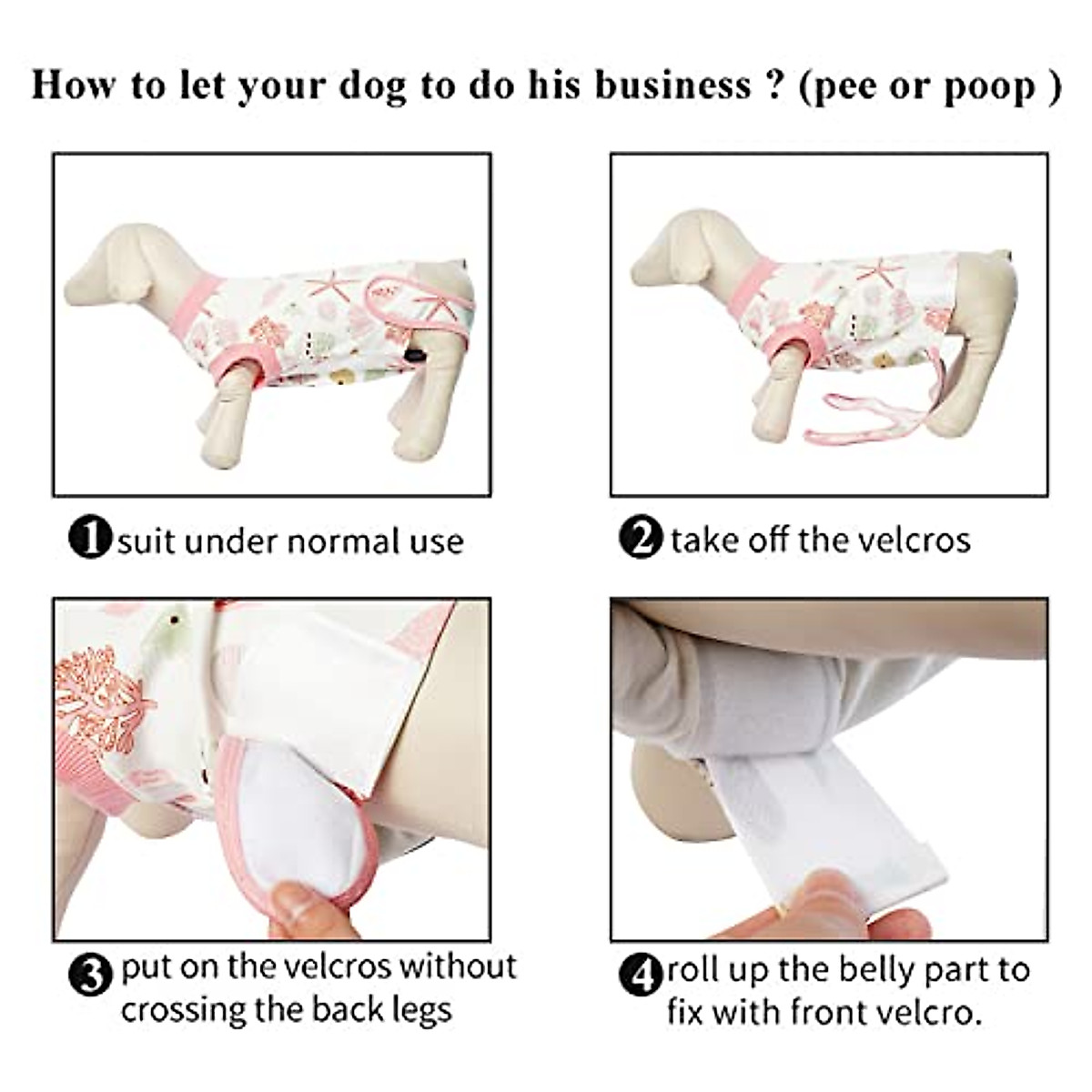 IDOMIK Dog Recovery Suit After Surgery, Soft Dog Surgery Recovery Suit for Male Female Pet Dogs Cats, Dog Spay Neuter Onesie Snugly Shirt, Dog Cone Alternative Anti-Licking Abdominal Wound