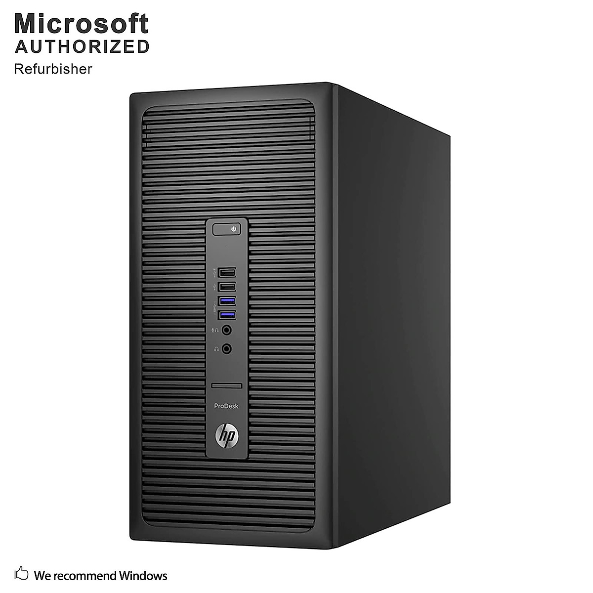 HP ProDesk 600 G2 Tower Desktop PC, Intel Quad Core i5 6500 up to 3.6GHz, 16G DDR4, 240G SSD + 1T HDD, WiFi, BT 4.0, DVD, Windows 10 Pro 64-Multi-Language Support English/Spanish/French (Renewed)