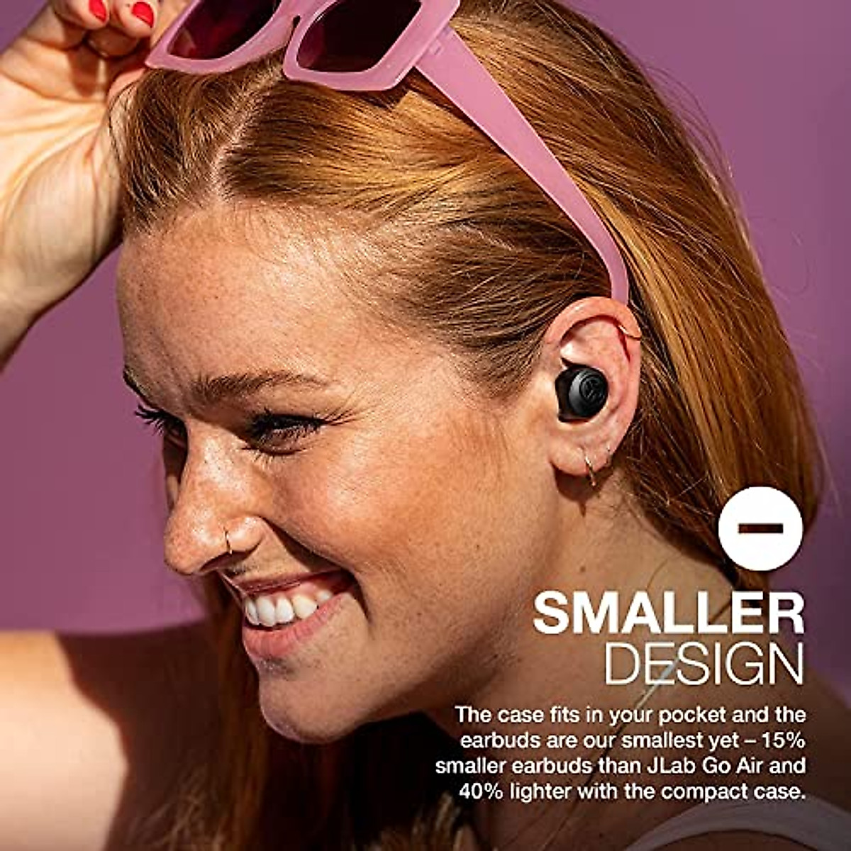 JLab Go Air Pop True Wireless Bluetooth Earbuds + Charging Case, Graphite, Dual Connect, IPX4 Sweat Resistance, Bluetooth 5.1 Connection, 3 EQ Sound Settings Signature, Balanced, Bass Boost