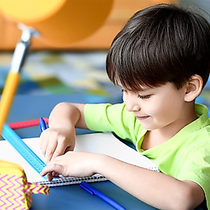 20 Pack Color Rulers, Plastic Rulers, Straight Ruler-Ruler with Inches, Centimeters and Millimeter Flexible Clear Plastic Kids Rulers Ruler for School,Home, Office,Assorted Colors (6 Inch+12 Inch)