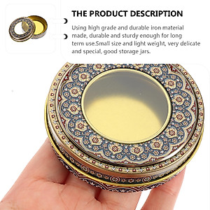 JOINPAYA Pill Case Purse: Medicinal Storage Cans Sealed Saffron Jars Iron Canisters for Travel Portable Storage Boho Vintage 2.75in 10pcs