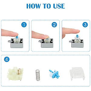 HONKID Switch Opener Aluminum Keyboard Switch Opener for Cherry MX Gateron Kailh Box Outemu Akko and Panda Mechanical Switches with Metal Magnet (Grey)