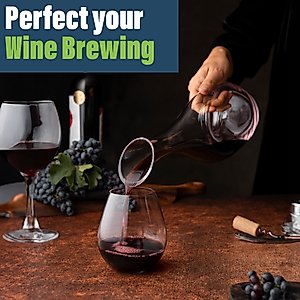 Hydrometer for Wine Making with 100 MM Hydrometer Alcohol Test Jar - Specific Gravity Hydrometer for Wine and Beer Making Testing Kit and Brewing Your Own Homebrew