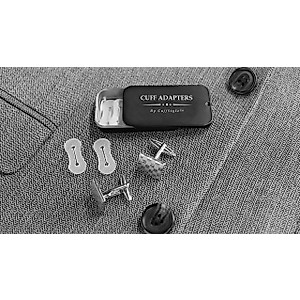 Cufflinks Adapters by CuffStyle for Cufflink worn with Men's Dress Shirts and French Cuff Shirt