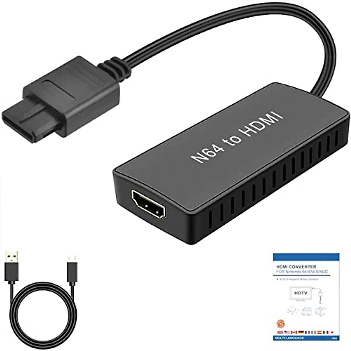 Senzhilin N64 To HDMI-compatible Adapter Portable Adapter Provide Signal Processing Flexible Gaming Experience