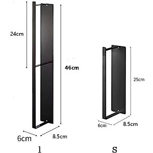 Magnetic Laundry Hanger Rack,Hanger Storage,Magnetic Drying Rack Laundry,Magnetic Hanger Holder for Laundry Room,Magnetic Laundry Hook (Small Black)