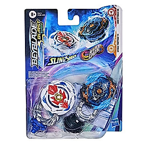 BEYBLADE Burst Surge Dual Collection Pack Hypersphere Lord Hydrax H5 and Slingshock Spiral Treptune T4 Battling Game Top Toys