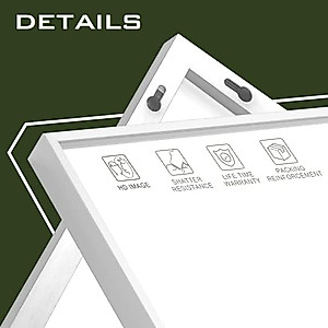 NicBex Full Length Mirror, 64x21 Inch Aluminum Alloy Frame Large Wall Mirror, Vanity Mirror, Dressing Mirror for Living Room,Bedroom ,White