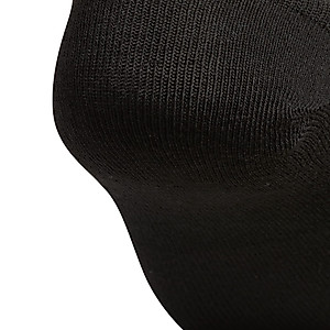 adidas Men's Superlite Linear 3.0 Super No Show Socks (6-Pair), Black/Onix Grey, Large