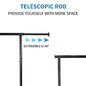 Fishat Double Rod Clothing Garment Rack