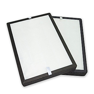 PUREBURG Replacement True HEPA Filters Compatible with COSTWAY IGYLAR Domie 4-in-1 Composite Ionic Air Purifiers,H13 3-Stage Filtration Activated Carbon,2-Pack