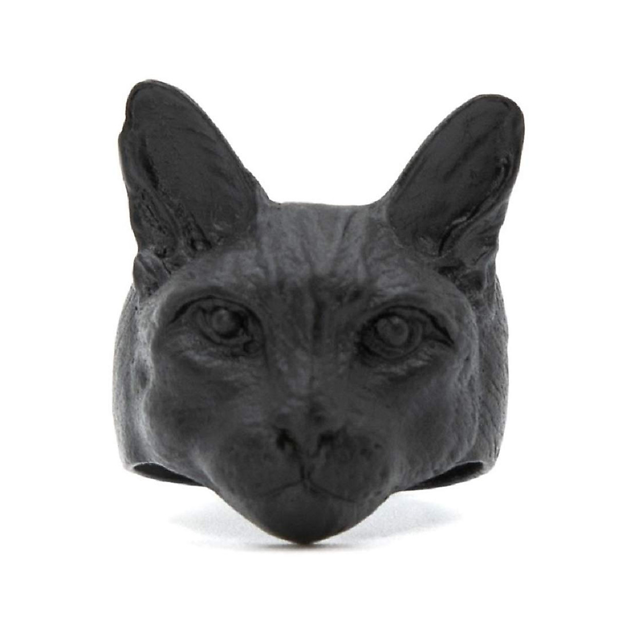AttractionOil.com Black Cat Head Ring