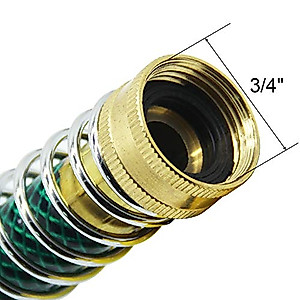 Twinkle Star Garden Hose Extension Adapter, Hose Kink Protector with Coil Spring, 2 Pack