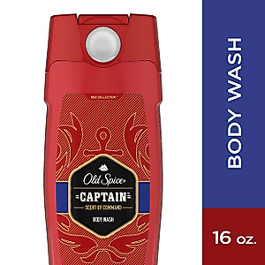 Old Spice Red Collection Body Wash for Men, Captain, 16 oz