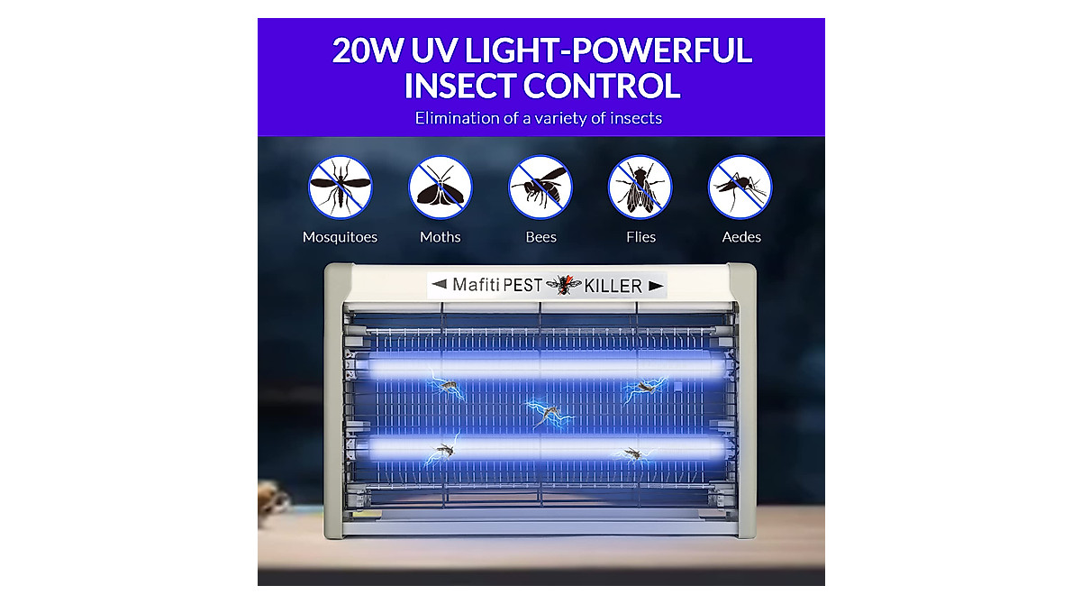 Mafiti Indoor Bug Zapper & Fly Trap for Home & Kitchen
