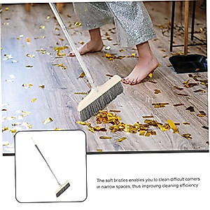Outanaya Splicable Broom Kitchen Dustpan Hair Sweeping Brooms Stand up Dustpan Telescoping Broom Garden Broom Outdoor Dustpan Kitchen Broom Outdoor Broom Dustpan Rv Broom Stainless Steel