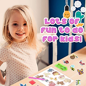 57PCS Diamond Painting Stickers for Kids - Fun DIY Diamond Painting Kits for Kids, Arts and Crafts for Kids Ages 8-12/6-8, Gem Sticker Art Kits for Kids Adult Beginners Gift