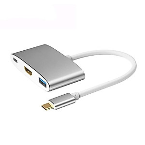 SHYPT USB Hub USB C to HDMI-Compatib USB3.0 5Gbps High Speed Hub Support 4k Video 60w Type C Quick Charge