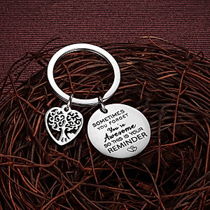 Nfyxcaz Coworker Inspirational Gifts For Women Sometimes You Forget You’re Awesome So This Is Your Reminder Keyring (Sometimes you forget)