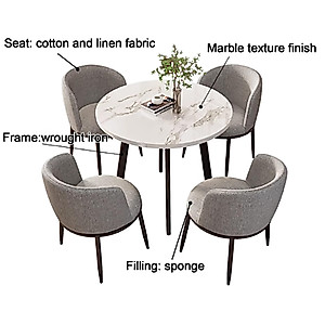 Round Conference Table,Office Reception Room Club Table And Chair Set,small Conference Table For 4,Reception Table And Chair Combination Negotiation Table Office Shops Meetings Small Round Tables ( Si