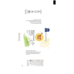 Burt's Bees Baby Face & Hand Cloths, Unscented Cleansing Wipes - 30 Wipes