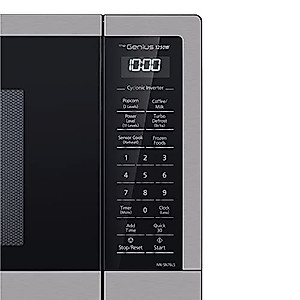 Panasonic NN-SN76LS 1.6 cu.ft Cyclonic Inverter Countertop Microwave Oven 1250Watt Power with Genius Sensor Cooking, Stainless Steel