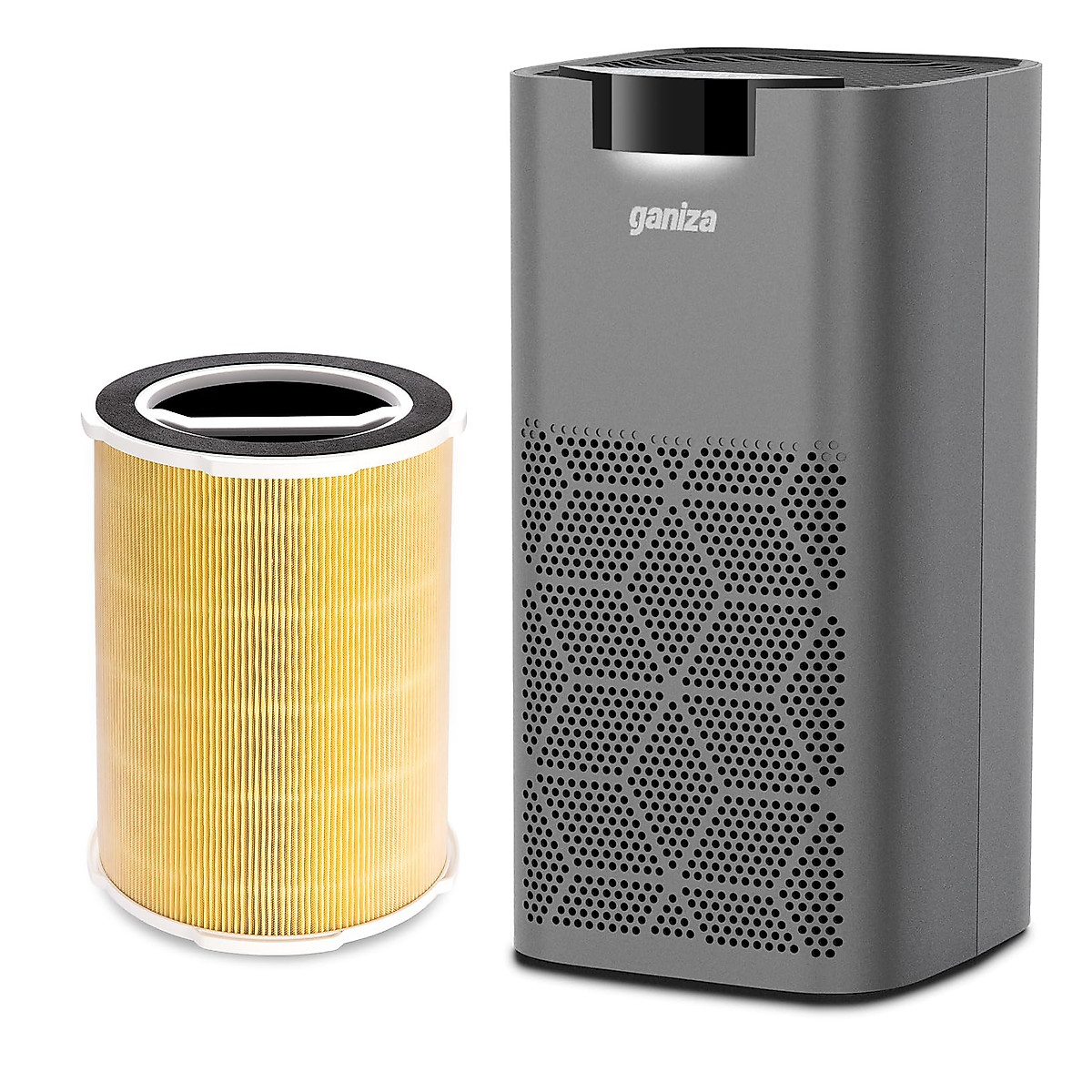 Ganiza G200 Air Purifiers and Pet A11ergy Filter Bundle, 1298ft² Coverage, H13 True HEPA Filter Remove Pet Hair Dander Pollen Smoke Dust Mold