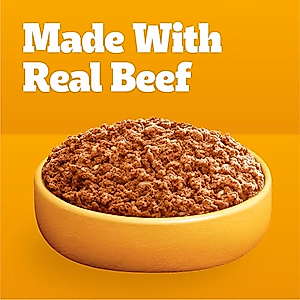 PEDIGREE CHOPPED GROUND DINNER Adult Soft Wet Dog Food, Beef, Bacon & Cheese Flavors, 3.5 oz Pouches, 16 Pack