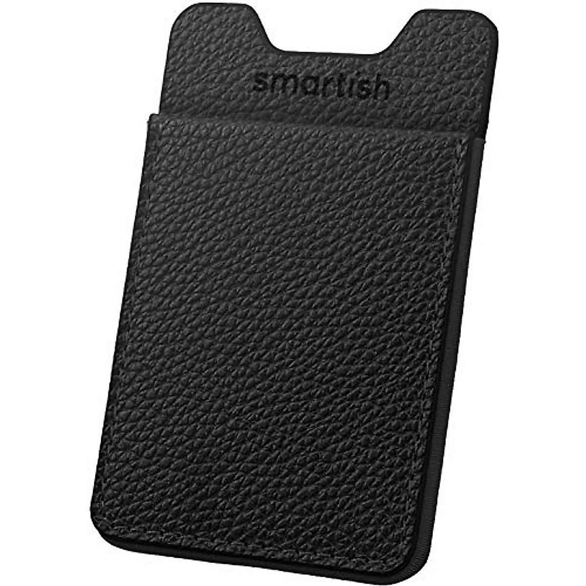 Smartish Stick-on Phone Wallet - Sidecar Slim Expandable Credit Card Pocket - Universal Fit- iPhone and Android - Black Tie Affair