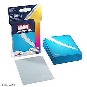 Gamegenic Marvel Champions The Card Game Official Quicksilver Art Sleeves | Pack of 50 Art Sleeves and 1 Clear Sleeve | Card Game Holder | Use with TCG and LCG Games | Made by Fantasy Flight Games