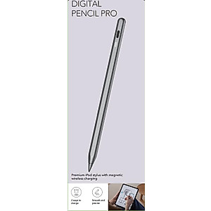 ESR Stylus Pen for iPad, Magnetic Wireless Charging iPad Pen, Digital Apple Pencil 2nd Gen with Tilt Sensitivity and Palm Rejection for iPad Pro 12.9/11, iPad Air 5/4, and iPad Mini 6, Dark Silver