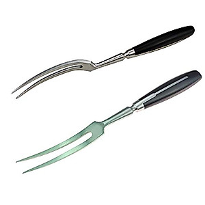 Kakamono Carving Fork Stainless-Steel Curved Meat Fork 12"