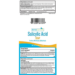 Dermaharmony 2% Salicylic Acid Natural Soap for Acne (4 oz Bar)