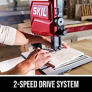 SKIL 2.8 Amp 9 In. 2-Speed Benchtop Band Saw for Woodworking - BW9501-00