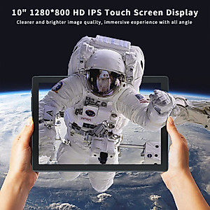 AAUB Tablet 10.1 inch Android Tablets 10 OS, Octa-Core Largest Tablet, HD Display, 32GB Big Storage Smart PC, 5MP+13MP Dual Cameras, 5G WiFi Bluetooth 5.0 GPS for Kids Seniors Tablet Computer