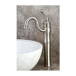 Kingston Brass KB3428BL Victorian Vessel Sink Faucet, Brushed Nickel
