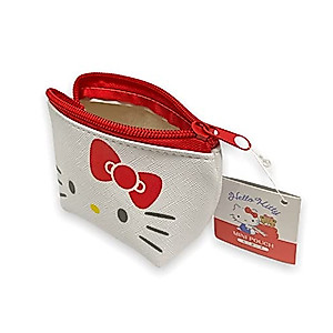 Sanrio Hello Kitty Face Boat Type Cosmetics Small Pouch Bag 4.3 in (W) × 3 in (H) × 2 in (D)