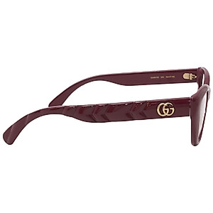 Gucci GG0813O 003 Eyeglasses Women's Burgundy/Gold Full Rim Optical Frame 52mm